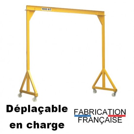Portique acier déplaçable en charge